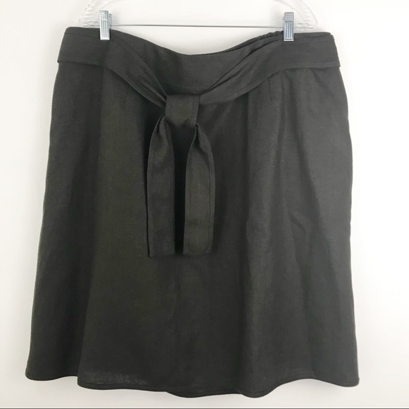 Talbots | Skirts | Talbots Irish Linen Chocolate Brown Skirt 22w | Poshmark